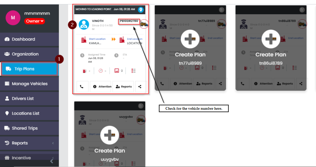 How to check the trip live status using FleetOS? - Vamosys